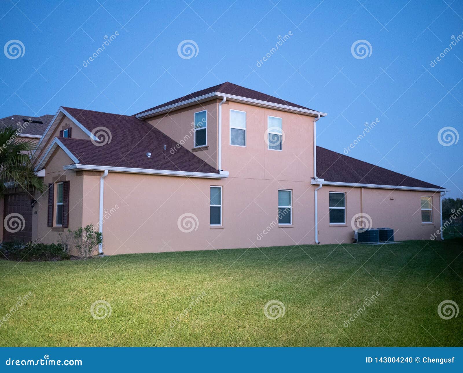 A typical Florida house stock photo. Image of road, outdoor - 143004240