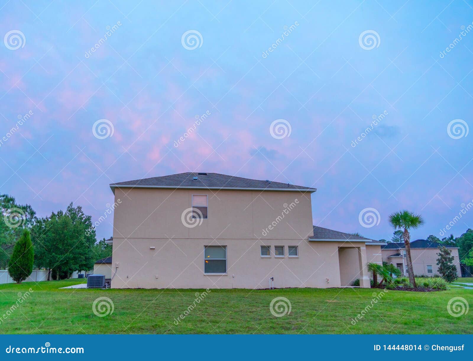 A typical Florida house stock photo. Image of landmark - 144448014