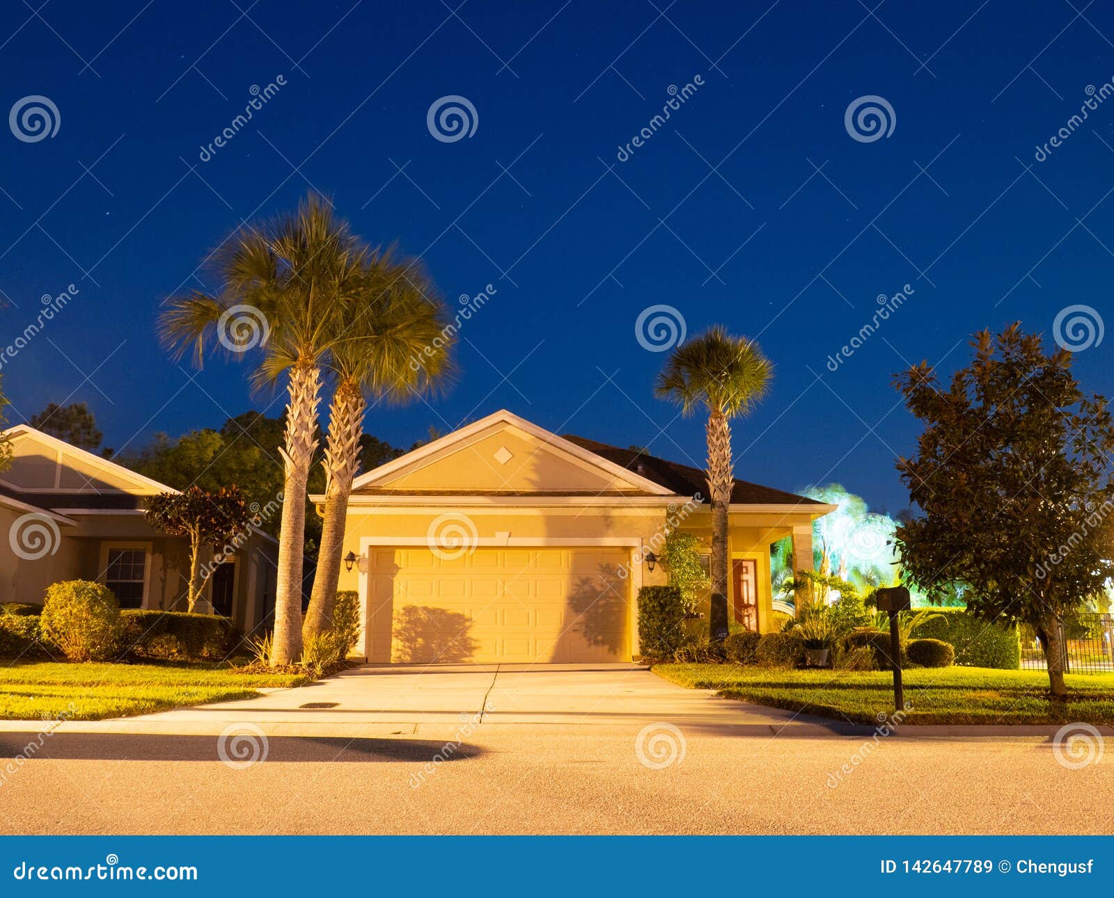 A typical Florida house stock image. Image of architecture - 142647789
