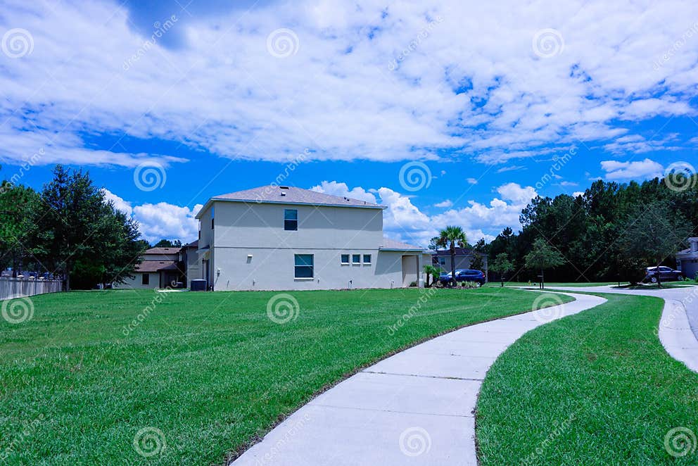 A typical Florida house stock photo. Image of landmark - 187584084