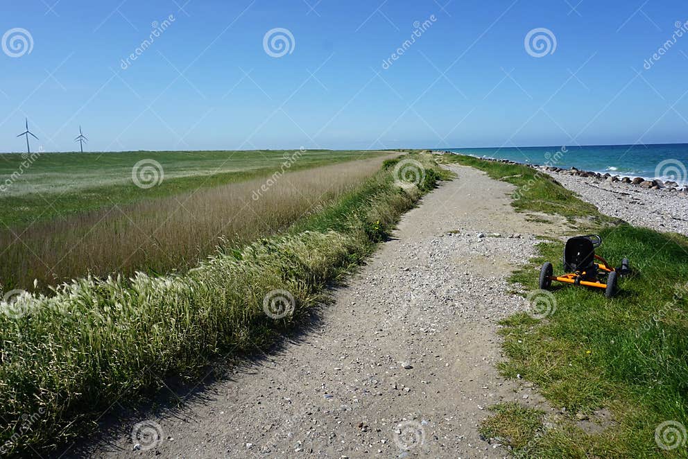 Typical Footpath on the Island of Fehmarn at Westermarkelsdorf Stock ...