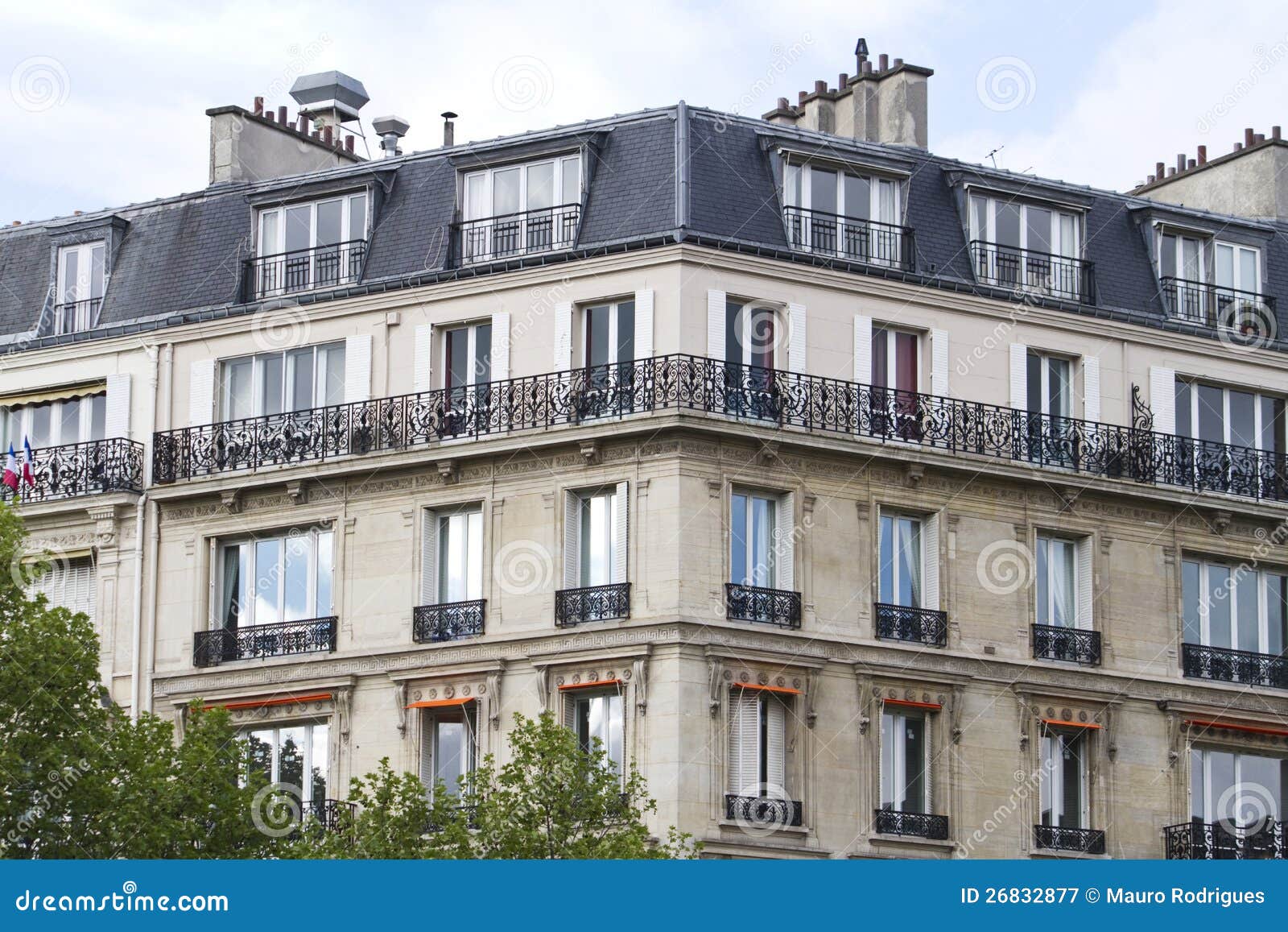 Typical French buildings stock image. Image of house - 26832877
