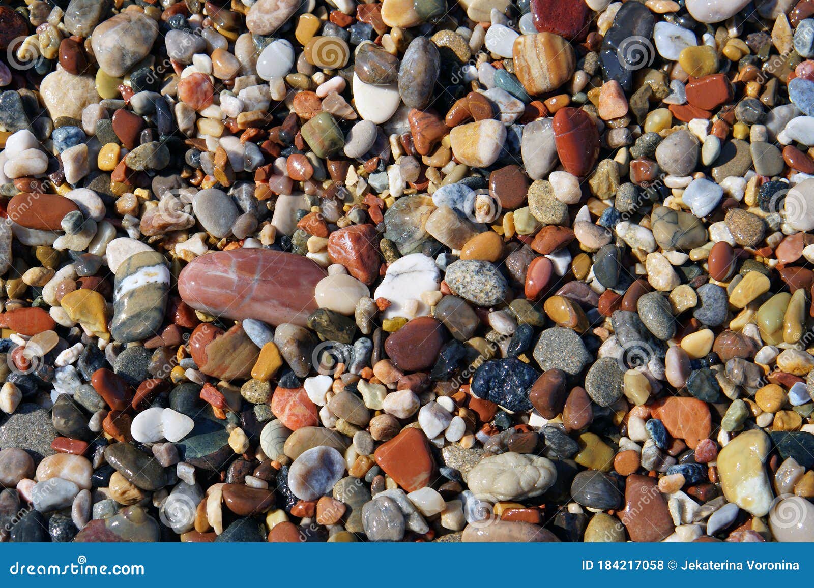 Typical Geological Structure of Colored Pebbles from the Beaches of the ...