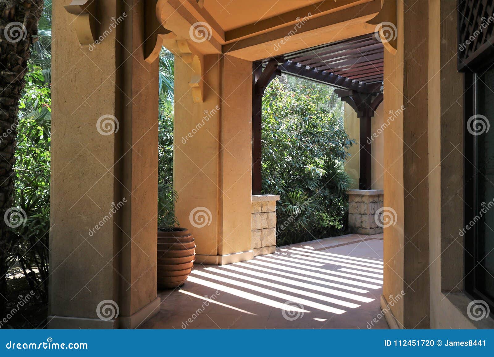 Arabic Style in Modern Architecture. Dubai. Stock Photo - Image of ...