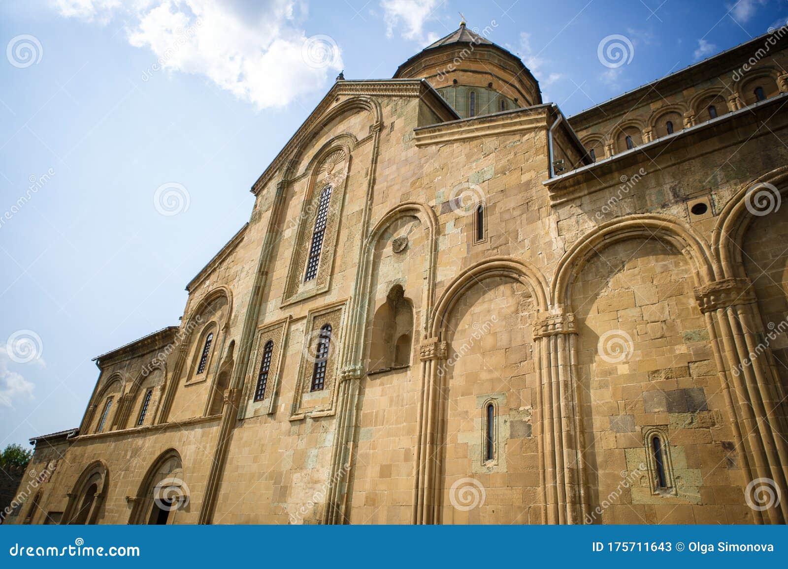 Typical Georgian Architecture of Ancient Temples Made of Light Stone ...