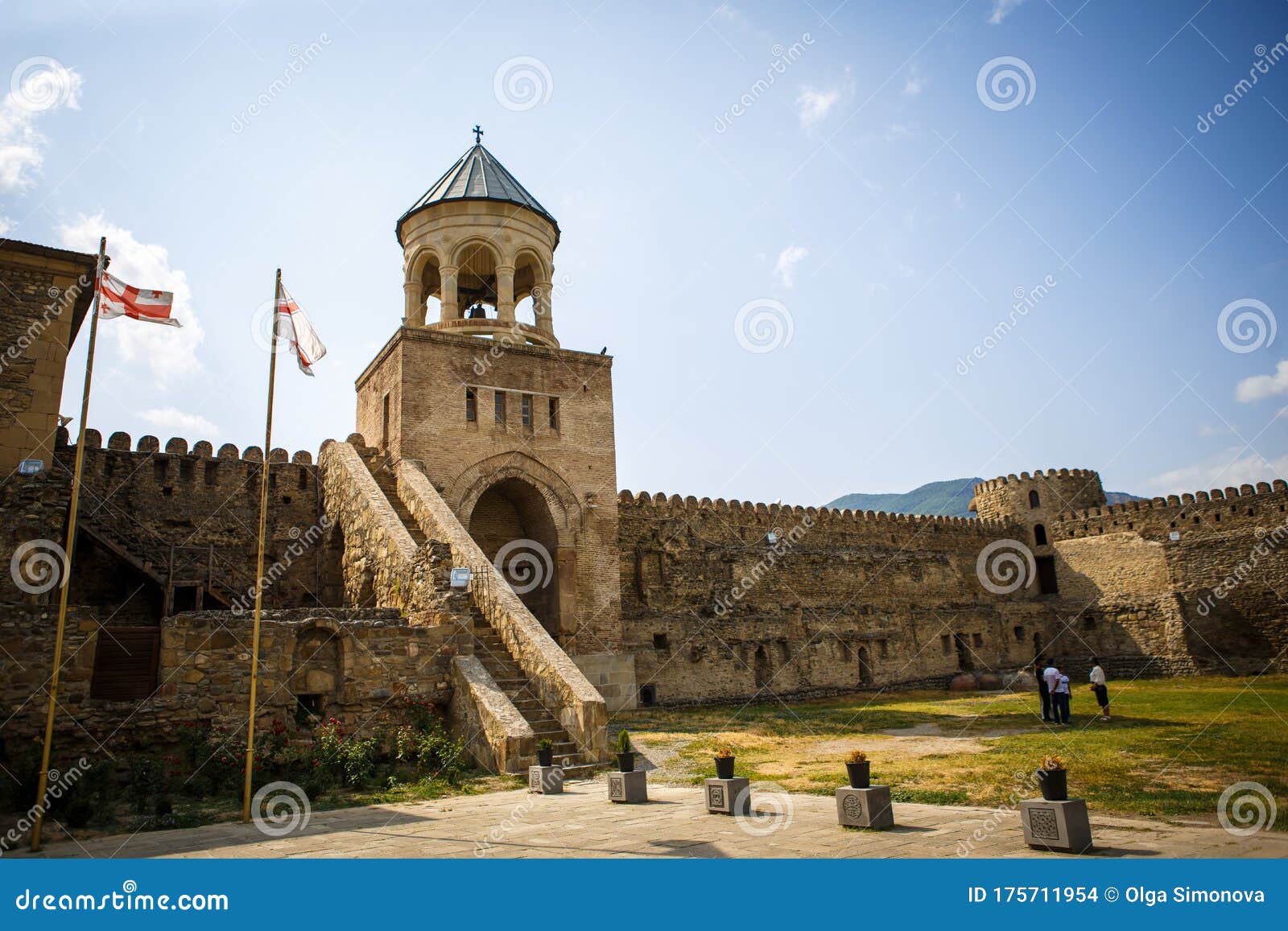 Typical Georgian Architecture of Ancient Temples Made of Light Stone ...