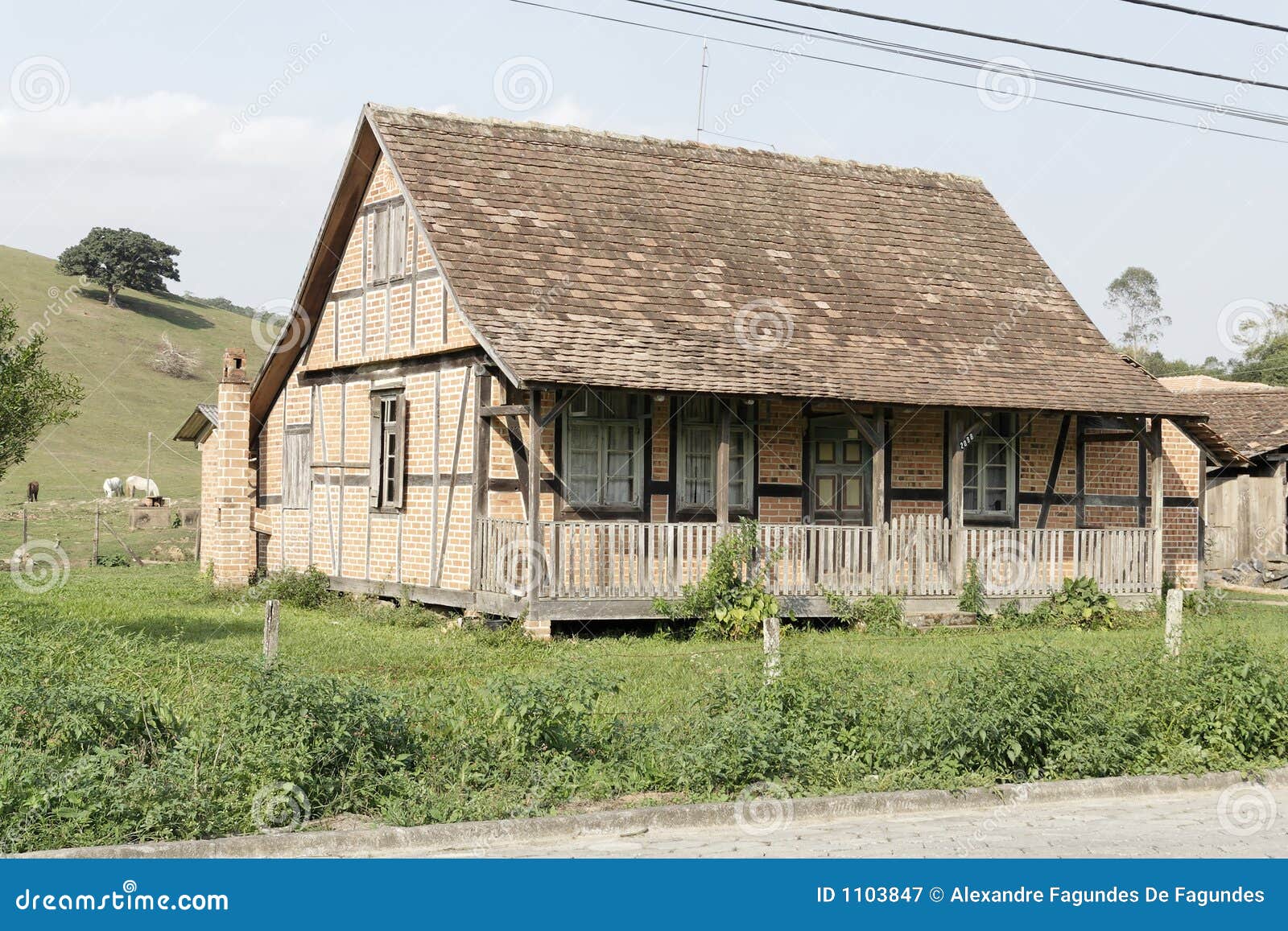 Typical German Half-Timbered Historical House Stock Image - Image of ...