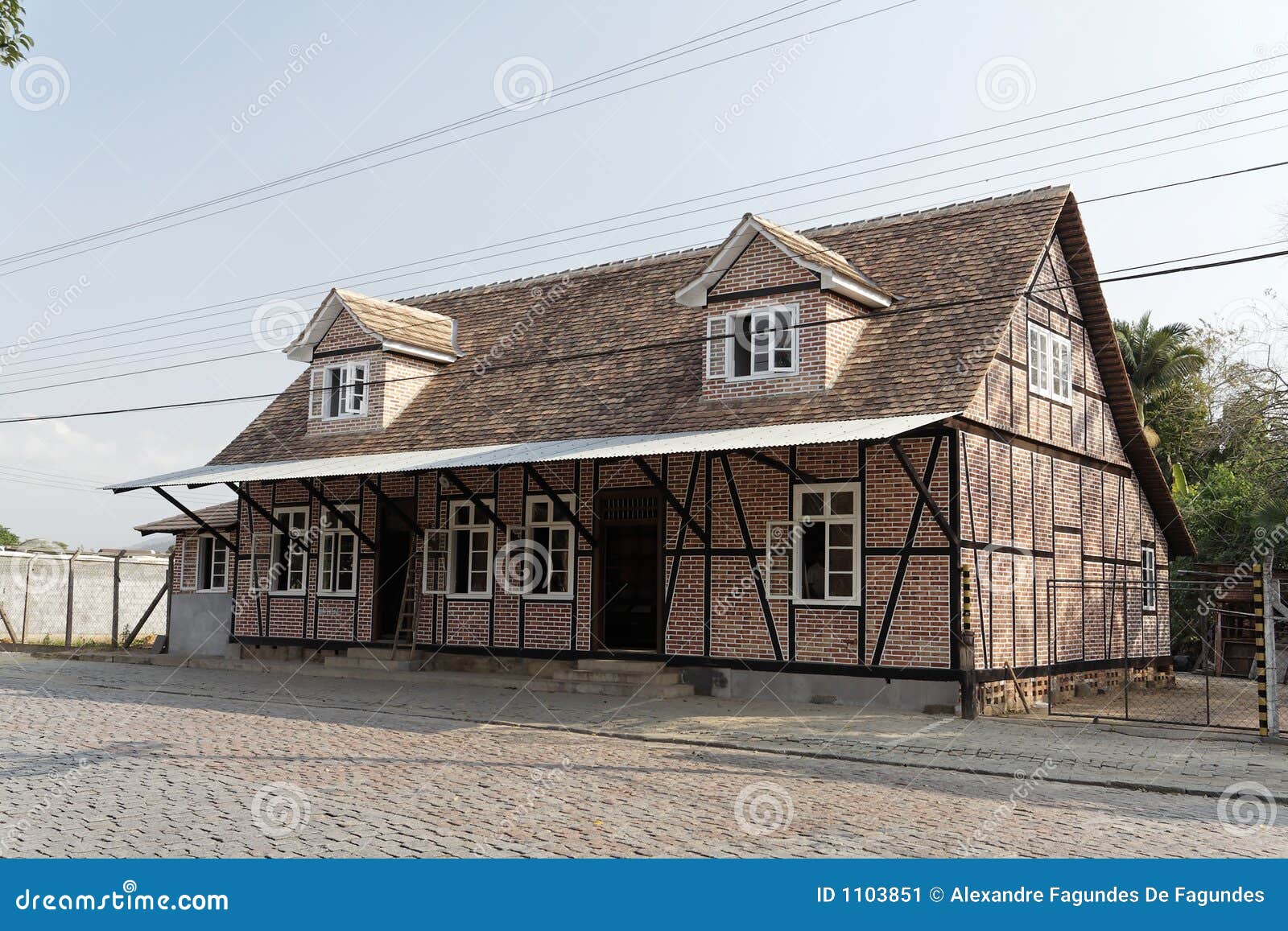 Typical German Half-Timbered Historical House Stock Image - Image of ...