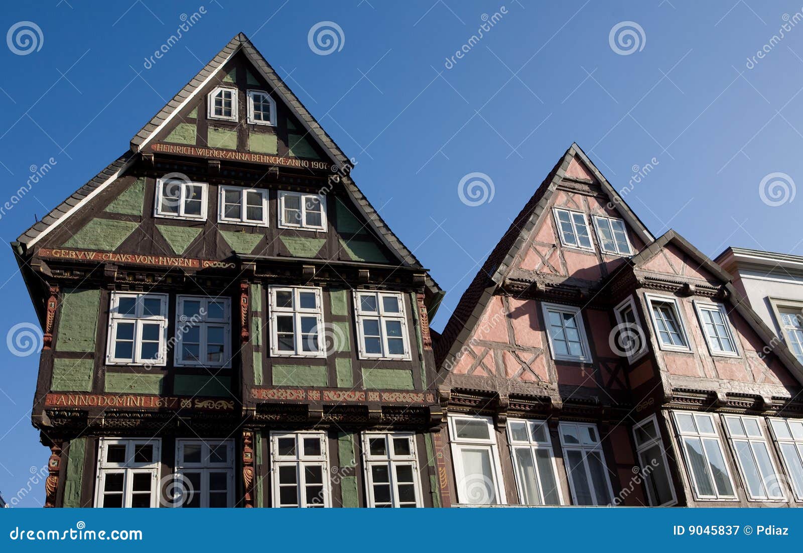 Typical German Houses stock image. Image of german, historical - 9045837