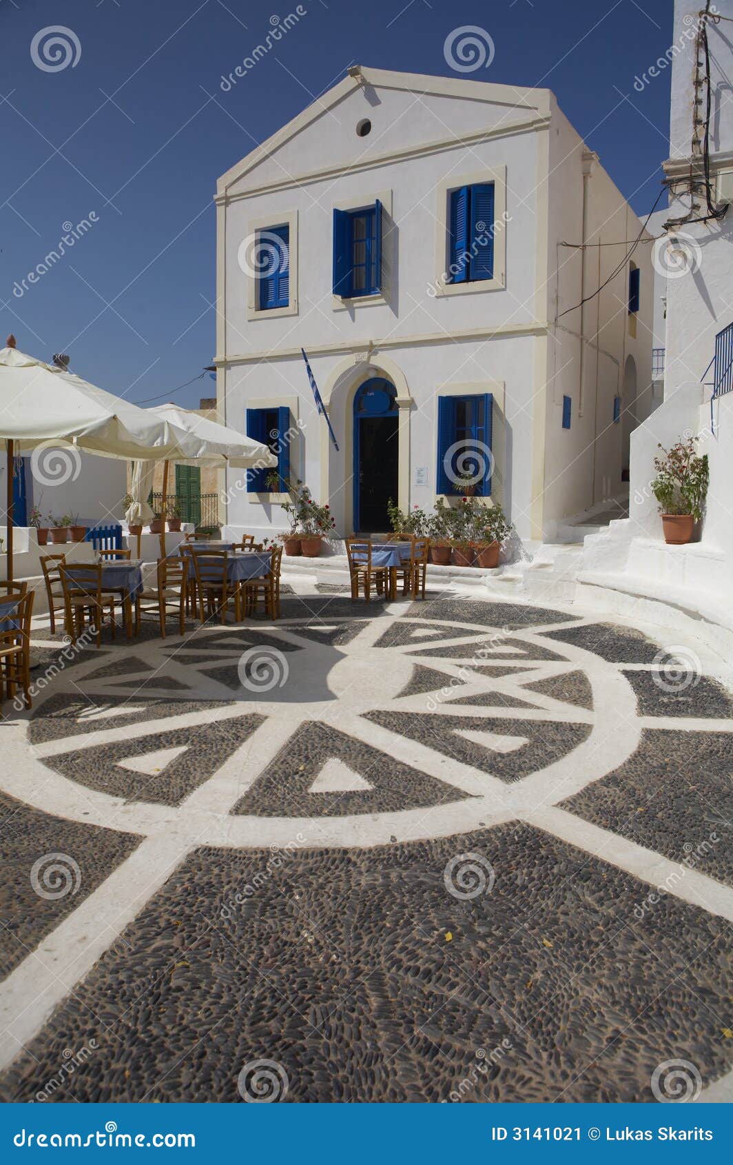 Typical greek house stock image. Image of blue, cute, house - 3141021