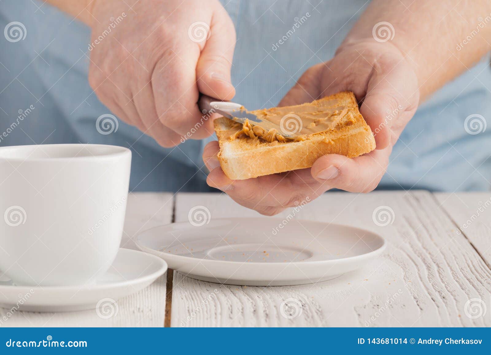 Typical High-calorie Breakfast with Toast Stock Photo - Image of drink ...