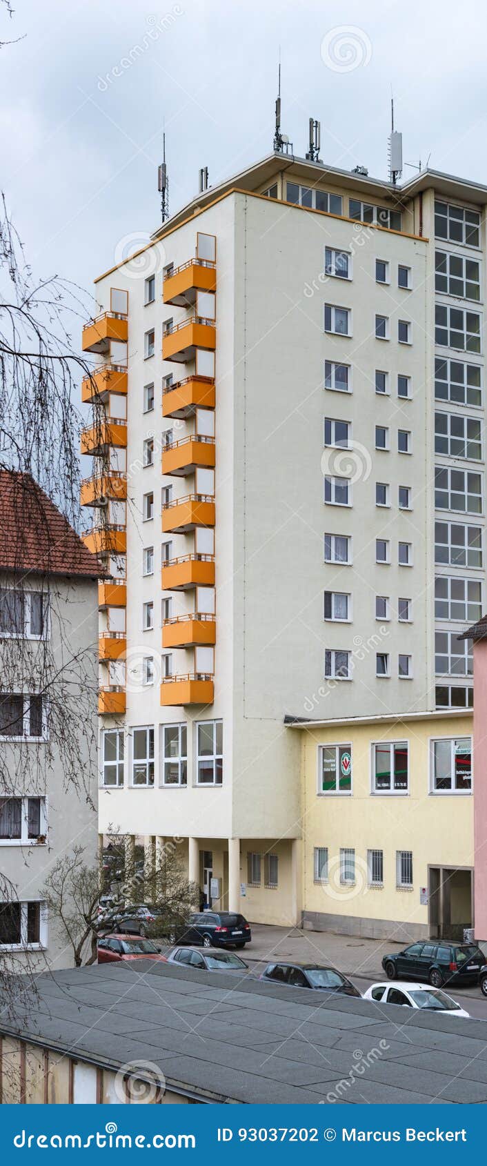 Typical High-rise Building from the East of Germany Editorial ...