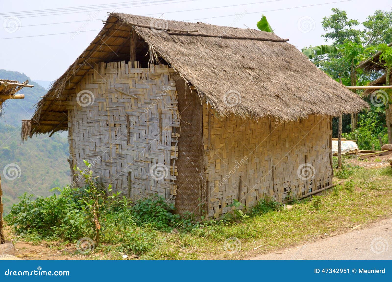 Typical Hmong house stock image. Image of island, building - 47342951