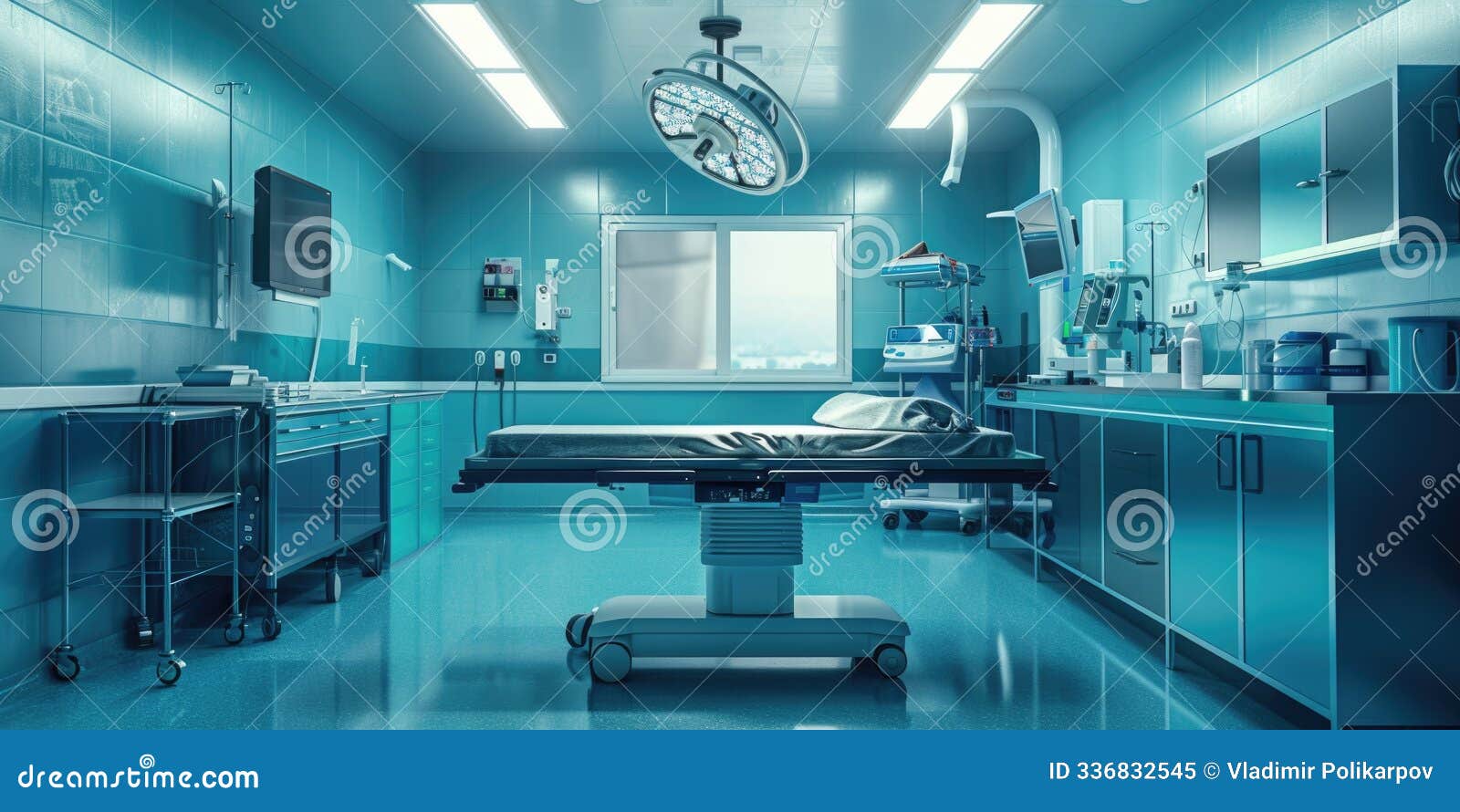 A Typical Hospital Room With A Bed And A Clock Royalty-Free Stock Photo ...