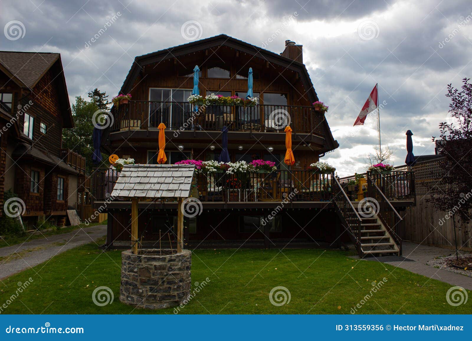 Typical House from Banff, Canada Stock Photo - Image of tourism ...