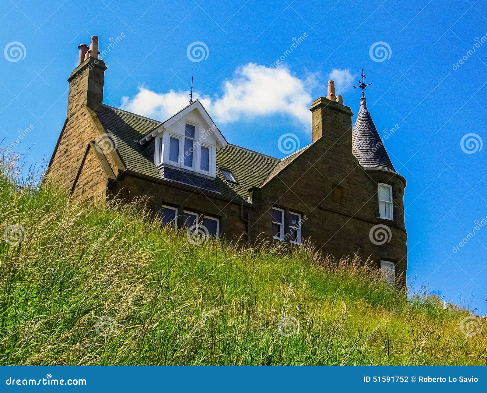 Typical house in Scotland stock photo. Image of united - 51591752