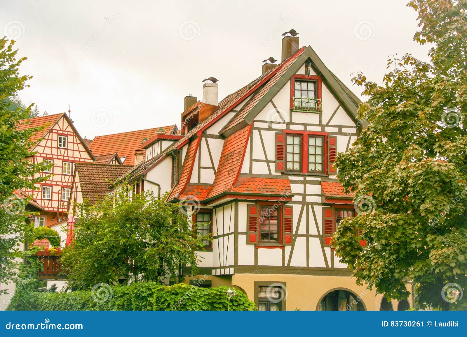 Typical Houses of the Black Forest, Germany Stock Image - Image of ...