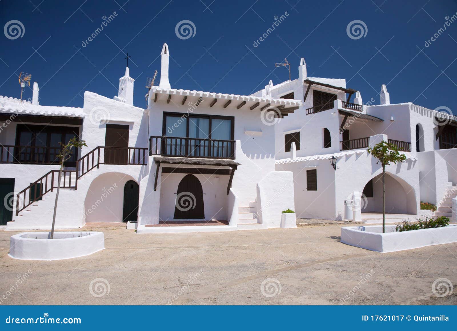 Typical houses at Menorca stock image. Image of door - 17621017