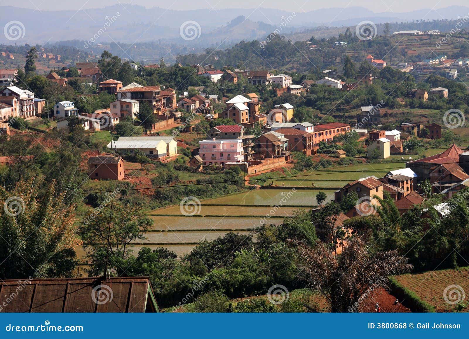 Typical Housing of Highland Madagascar Stock Photo - Image of africa ...