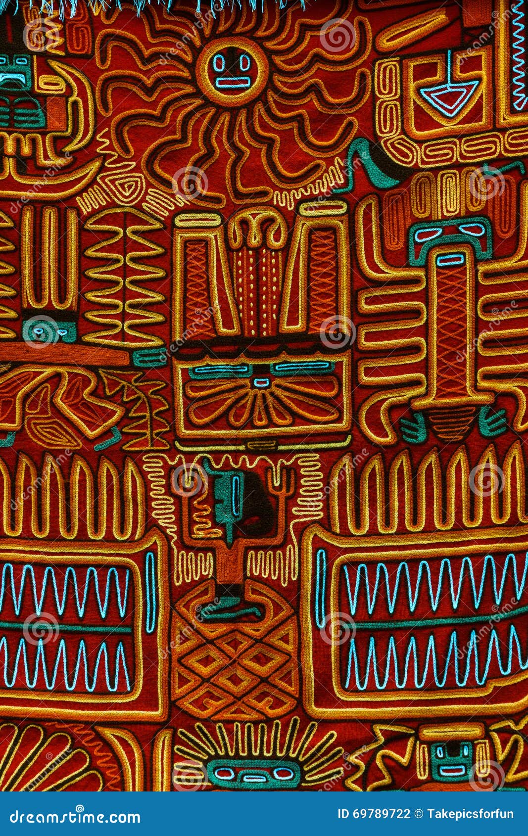 Typical Inca Style Cloth Pattern Stock Photography | CartoonDealer.com ...
