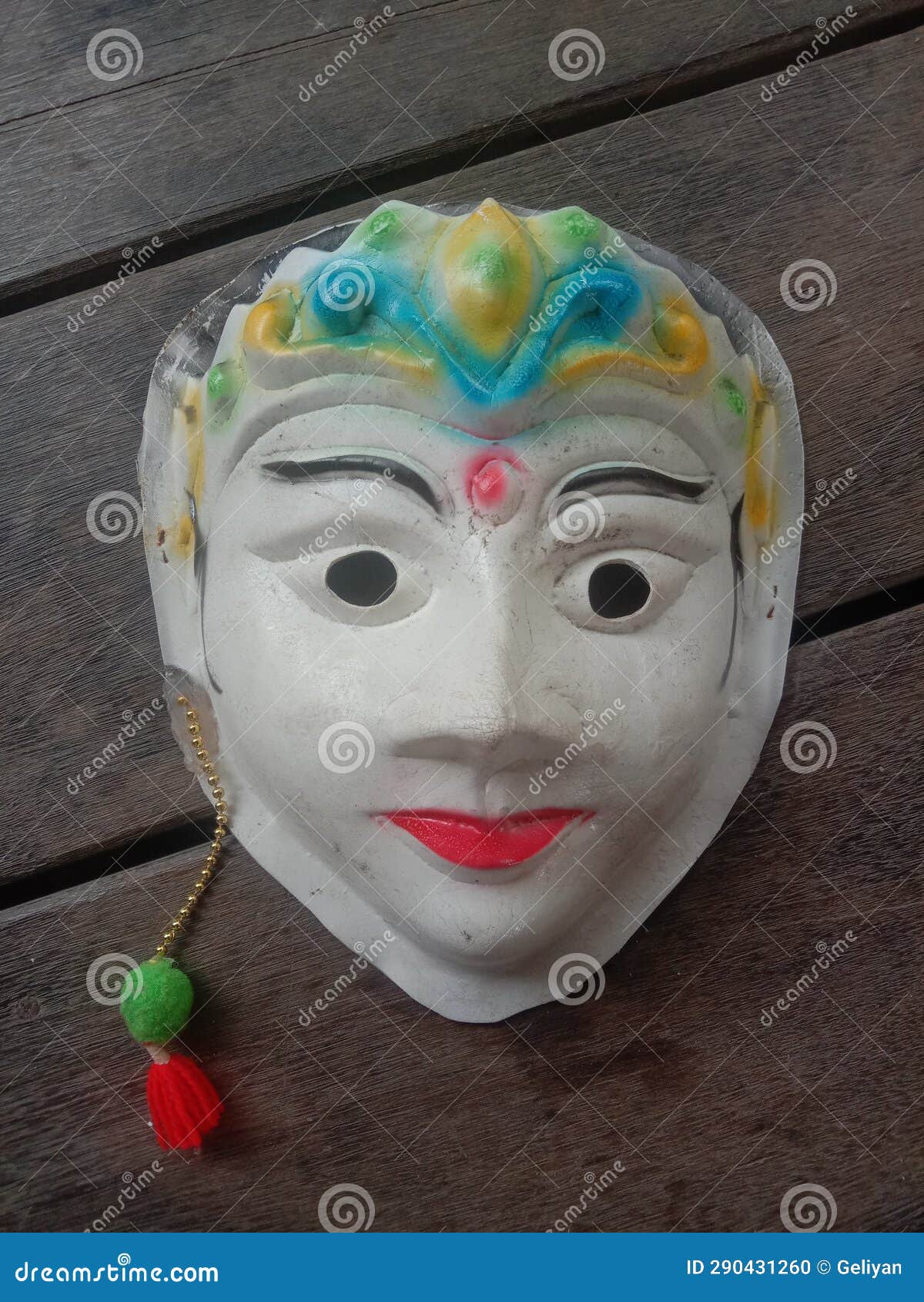 Typical Indonesian Artist Mask Stock Photo - Image of carnival, person ...