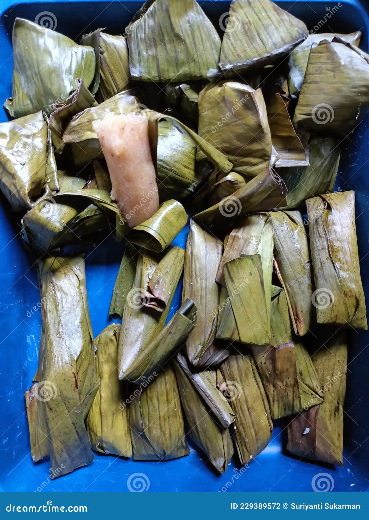 Typical Indonesian Snacks, Tired and Mendut Cassava Stock Photo - Image ...