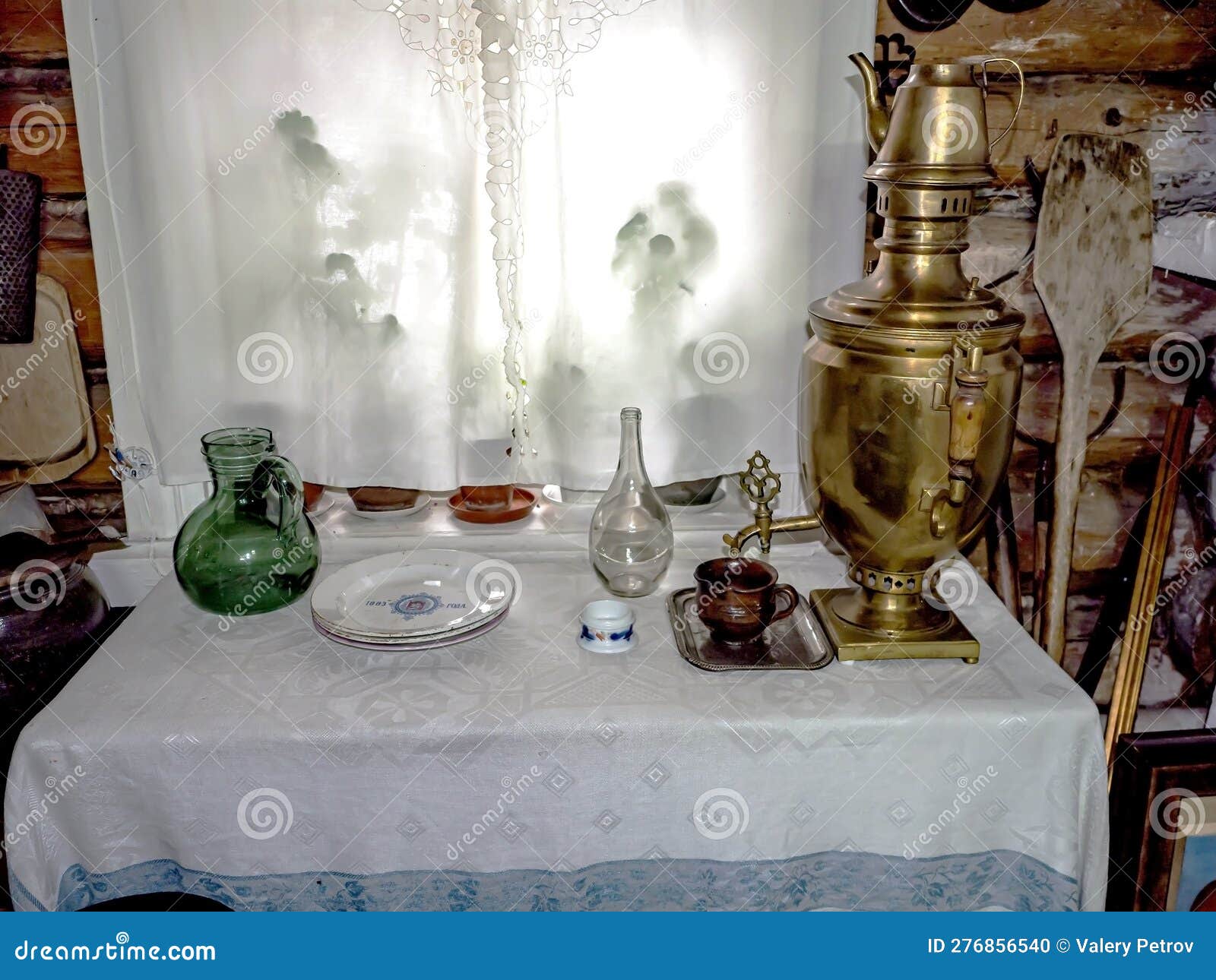 Typical Interior of a Peasant House Kitchen Stock Photo - Image of ...