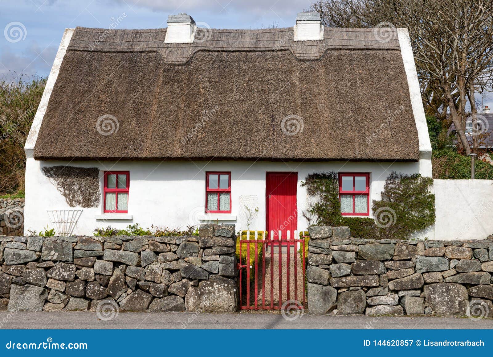 Typical Irish Ancient House Stock Image - Image of architecture, home ...