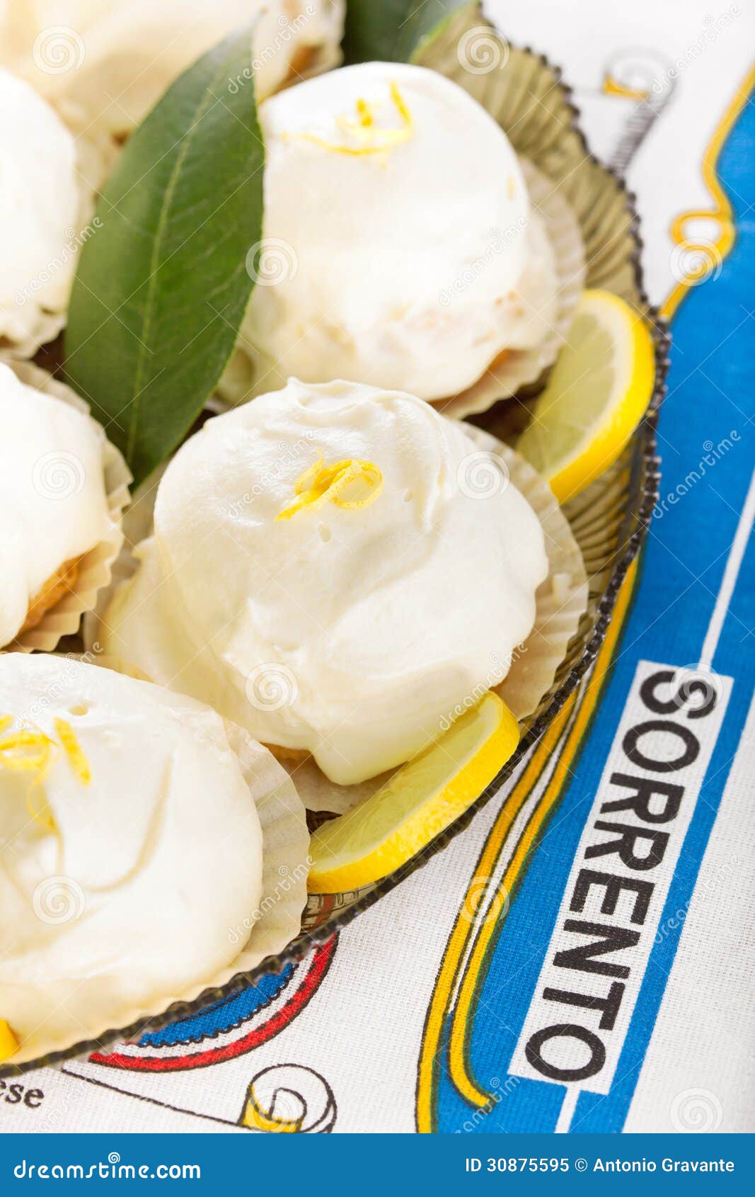 Typical Italian Lemon Dessert from Sorrento Stock Image - Image of ...