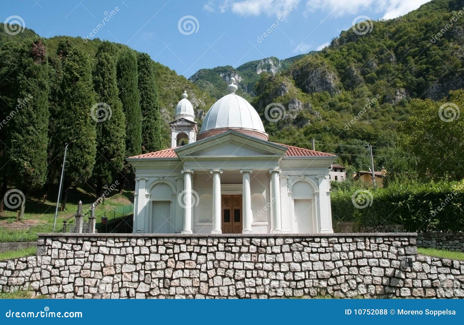 Typical Italian Small Church Stock Photo - Image of spiritual, bell ...