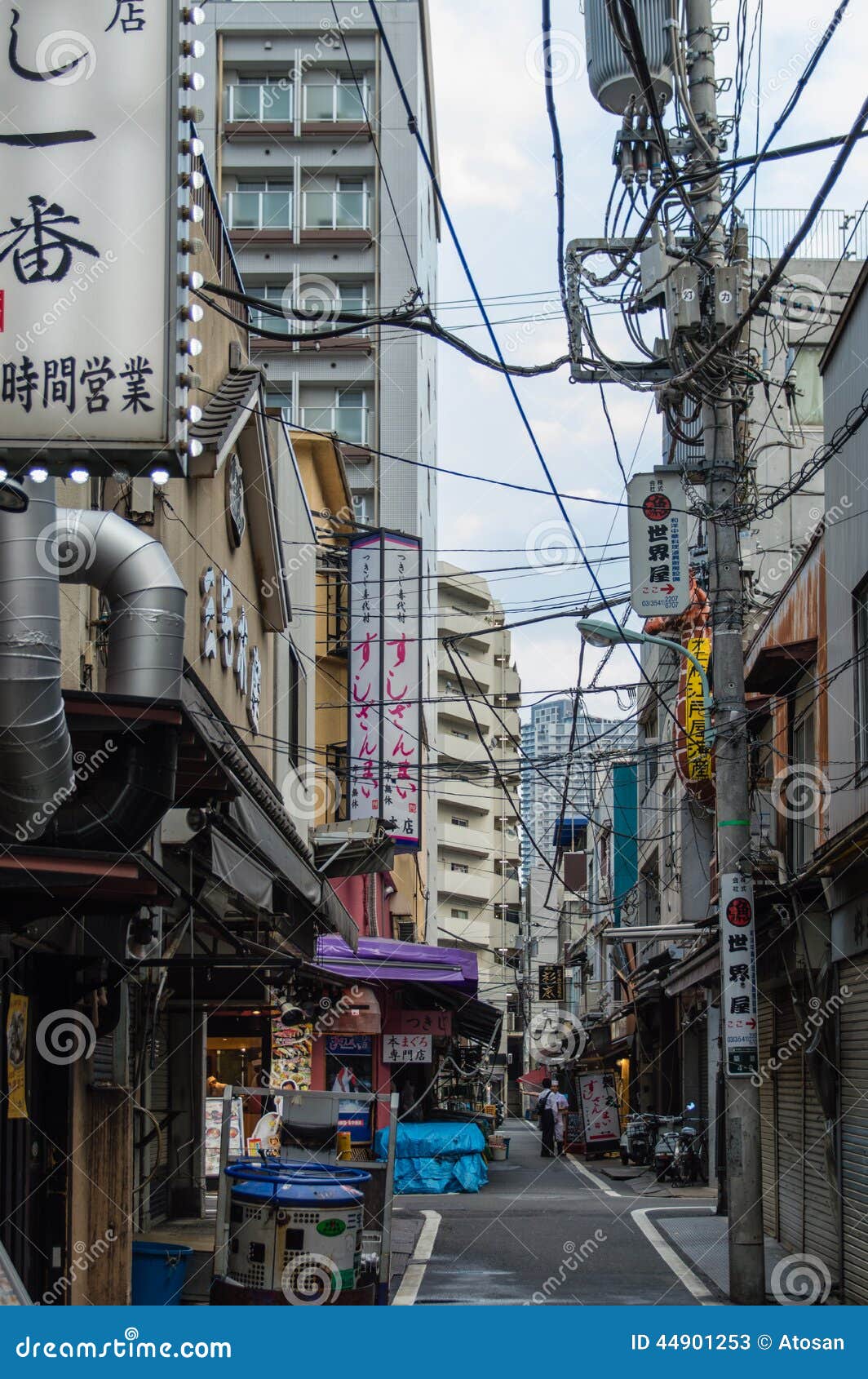 Typical japanese street editorial stock photo. Image of orient - 44901253