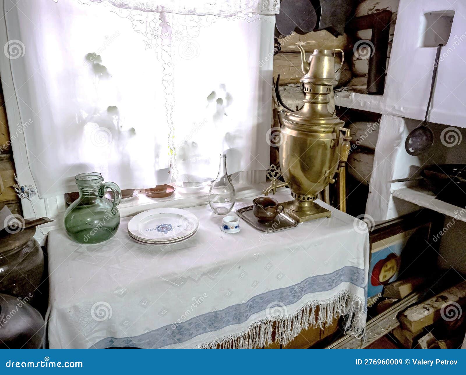 Typical Interior of a Peasant House Kitchen Stock Image - Image of ...