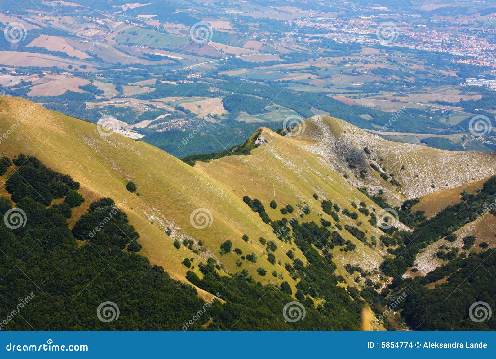 Typical Landscape of the Beautiful Italian Apennin Stock Photo - Image ...