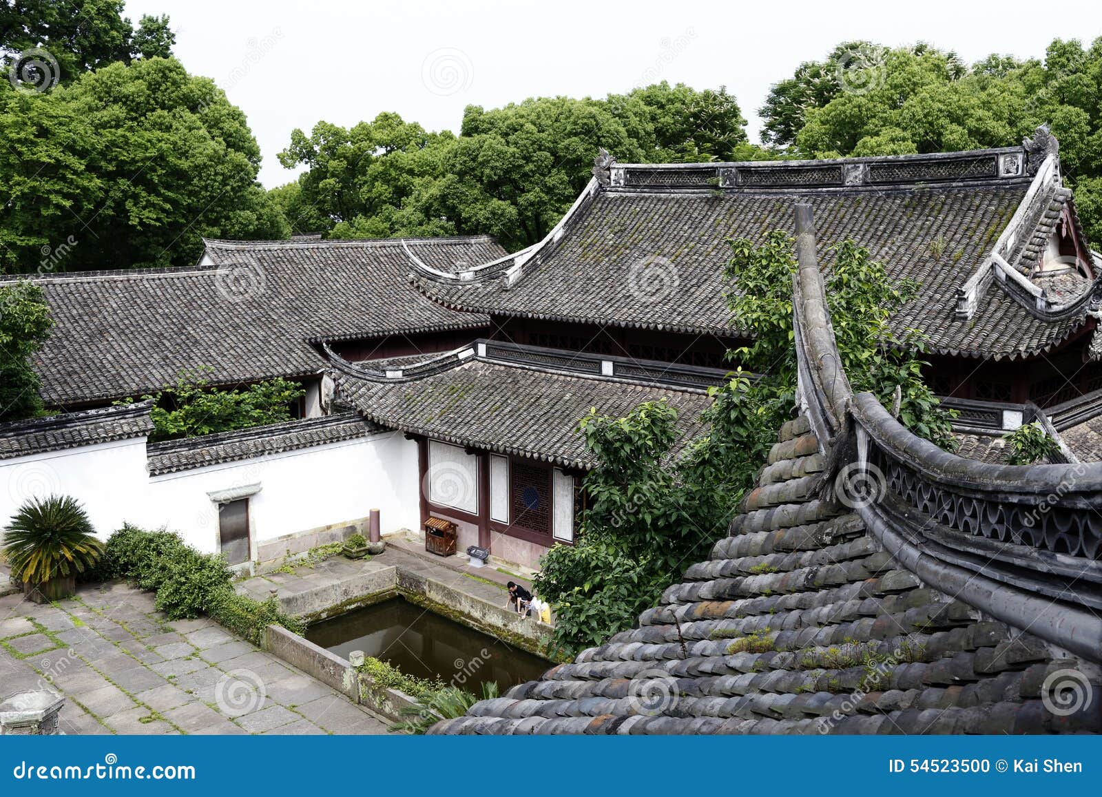The Typical Layout of Temple in China Stock Photo - Image of symmetry ...