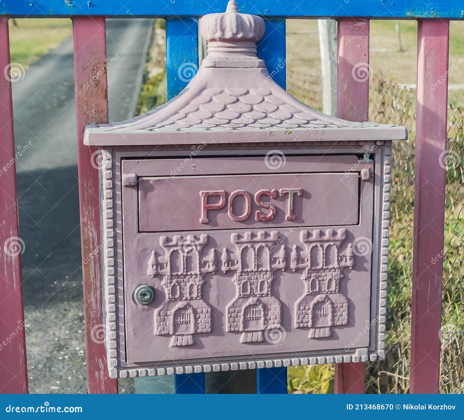 View of Typical Mailbox in the City of Heviz, Hungary Stock Photo ...