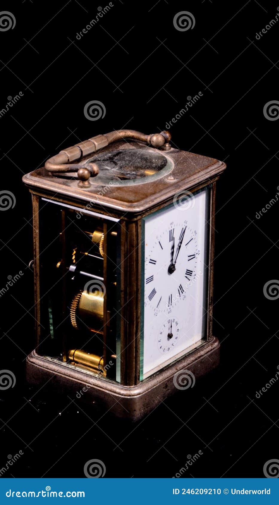 Typical Mechanical Alarm Clock Stock Photo - Image of isolated, circle ...