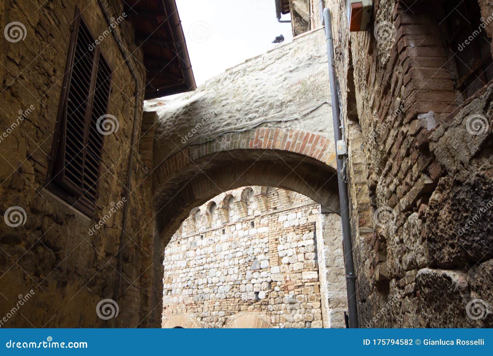Typical Medieval Arch of Ancient Bricks Stock Photo - Image of landmark ...