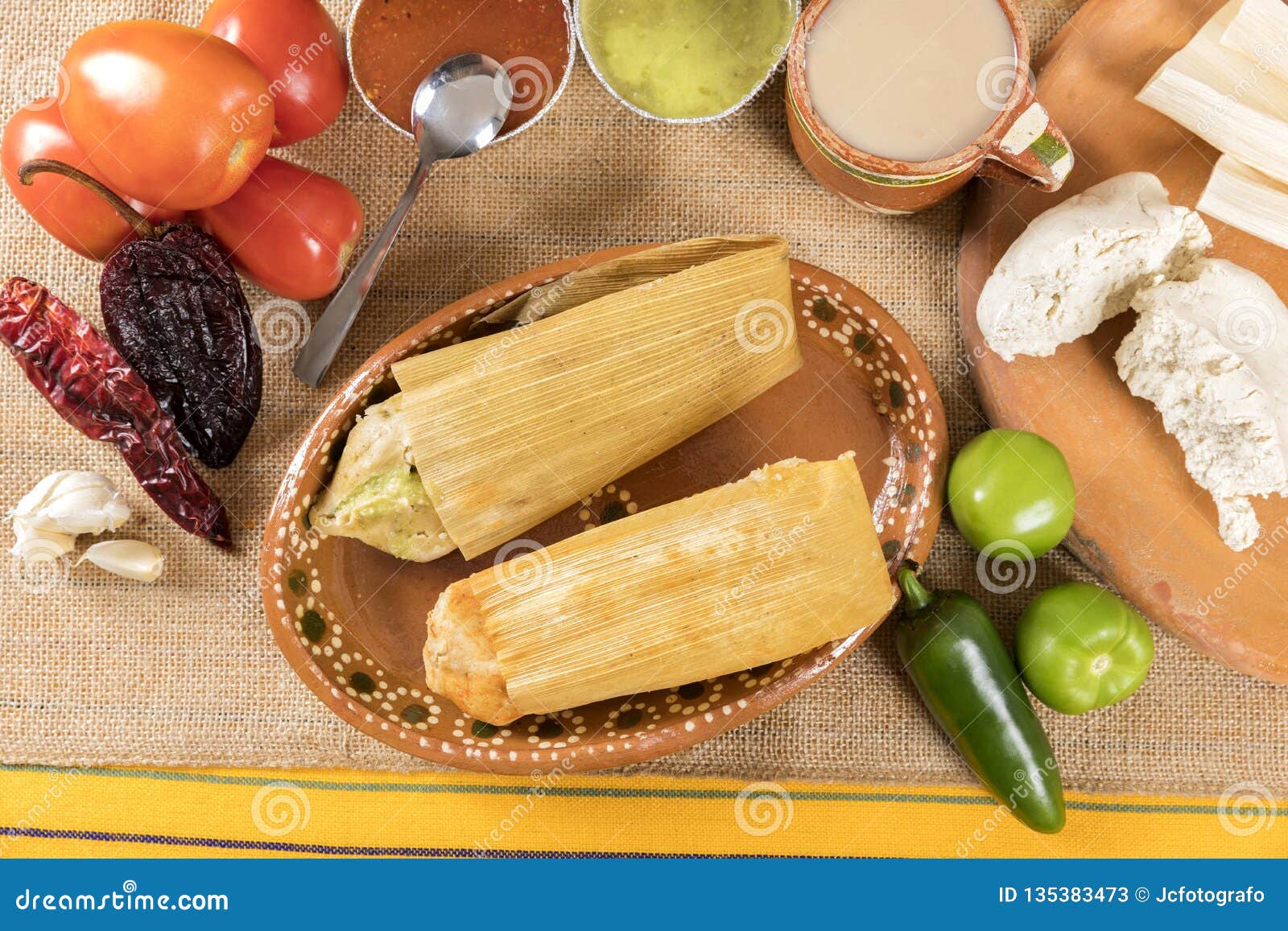 Typical Mexican cuisine stock image. Image of cake, spices - 135383473