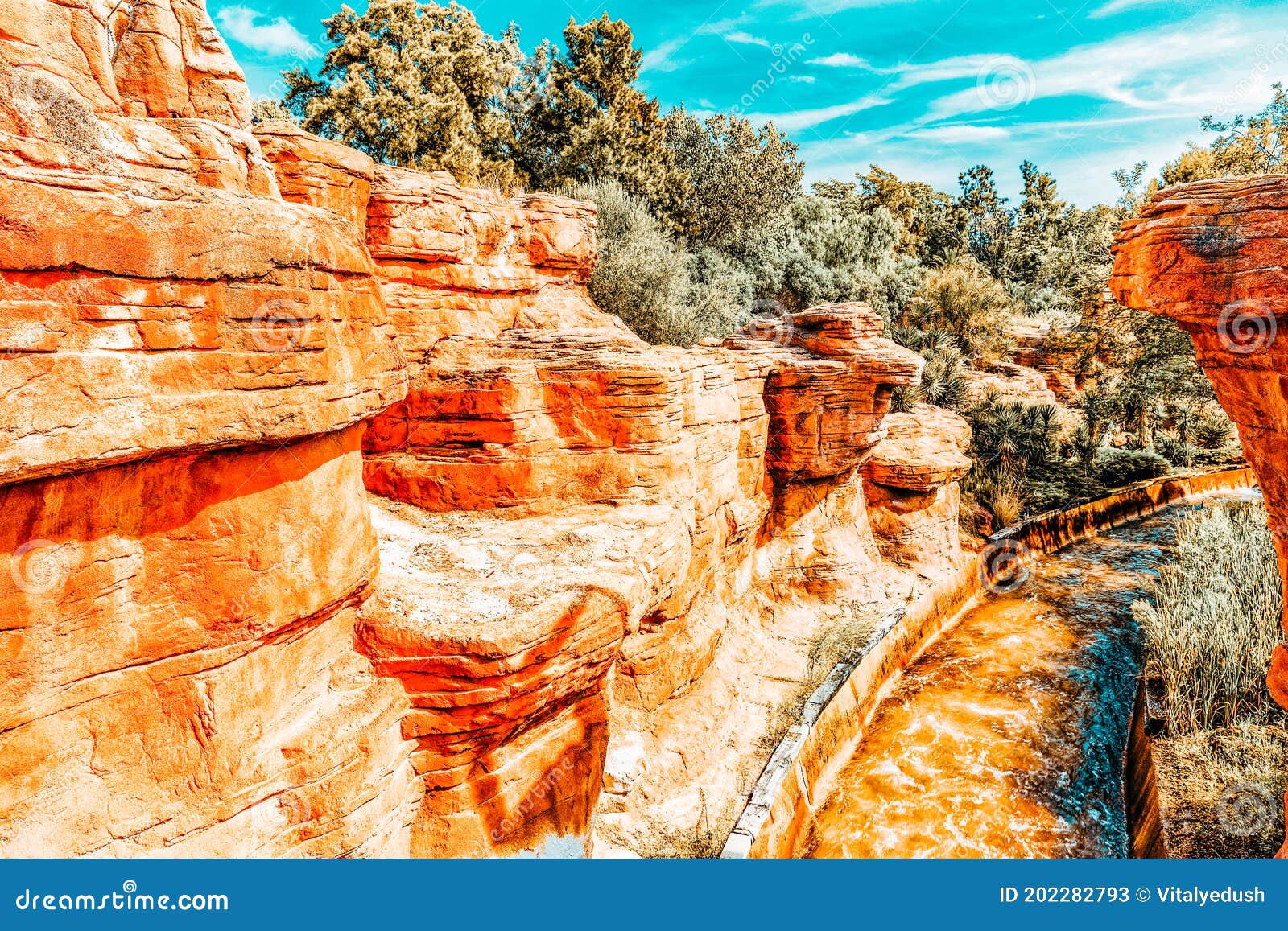 Typical Midwest and Wild West Outdoor View Stock Image - Image of green ...