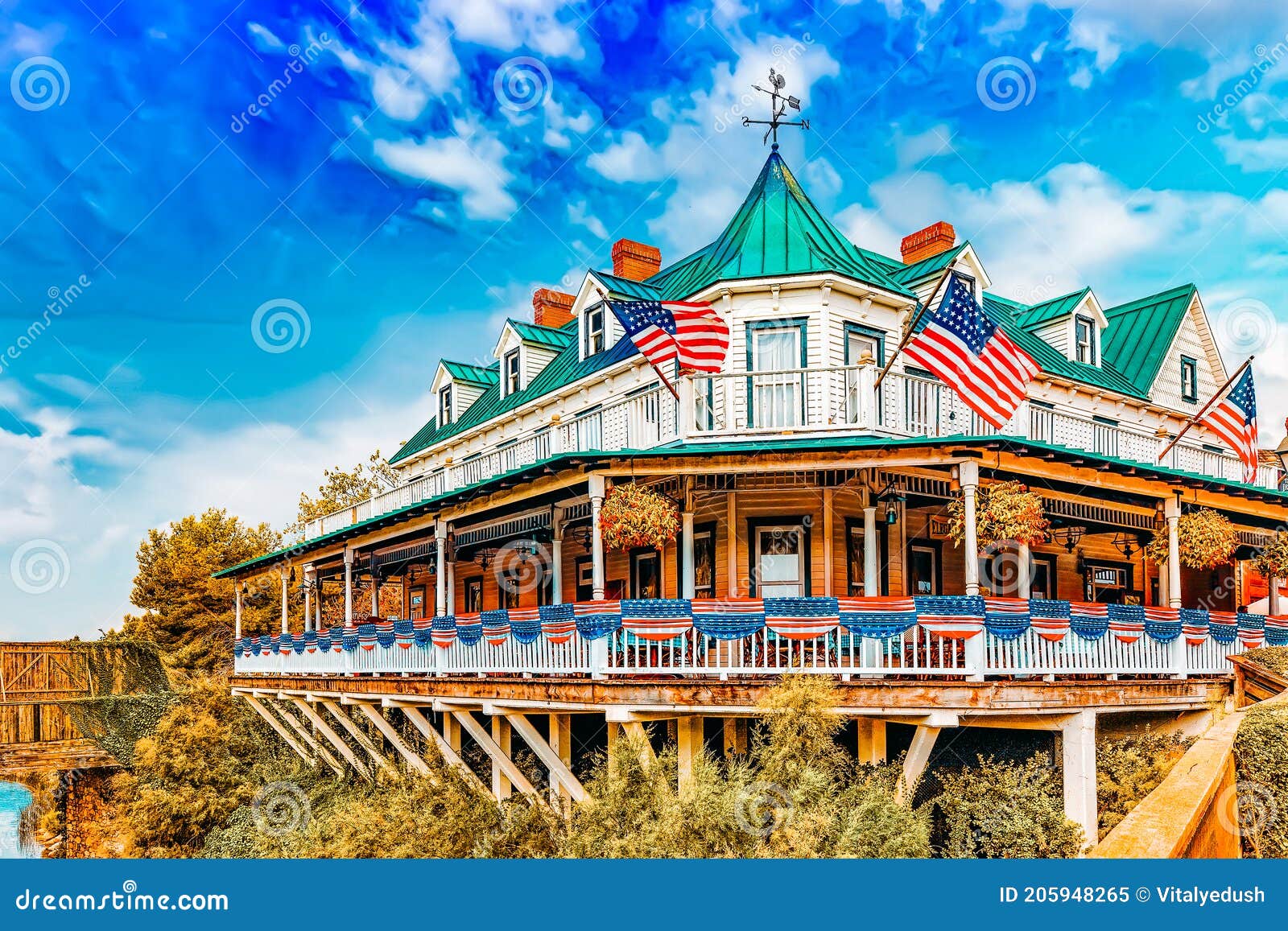 Typical Midwest and Wild West Outdoor View Stock Image - Image of ...