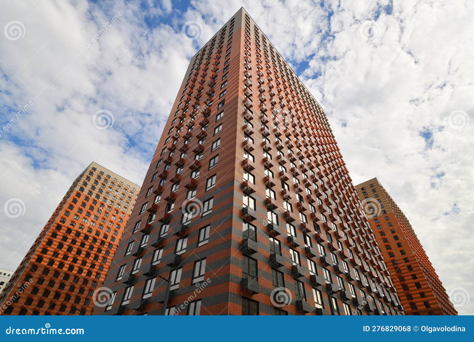 Typical Modern High-rise Apartment New Building in Russia Stock Photo ...