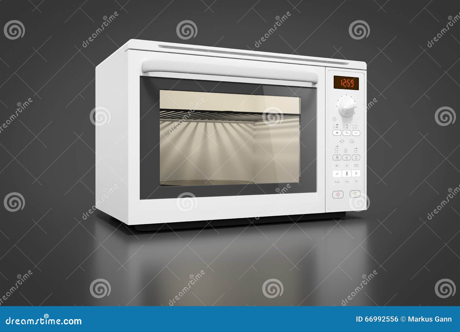 Typical modern microwave stock illustration. Illustration of black ...