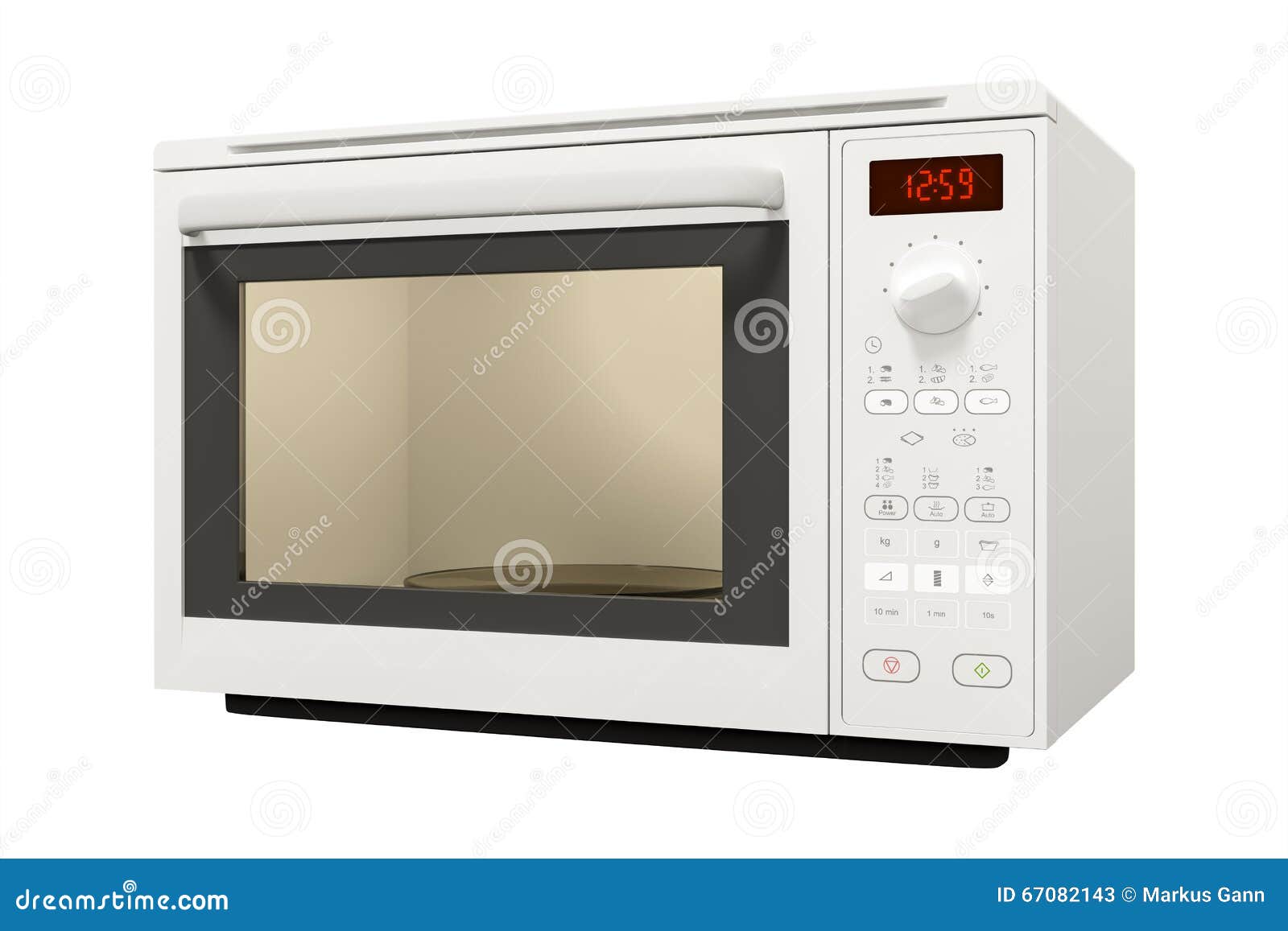 Typical Modern Microwave Isolated Stock Illustration - Illustration of ...
