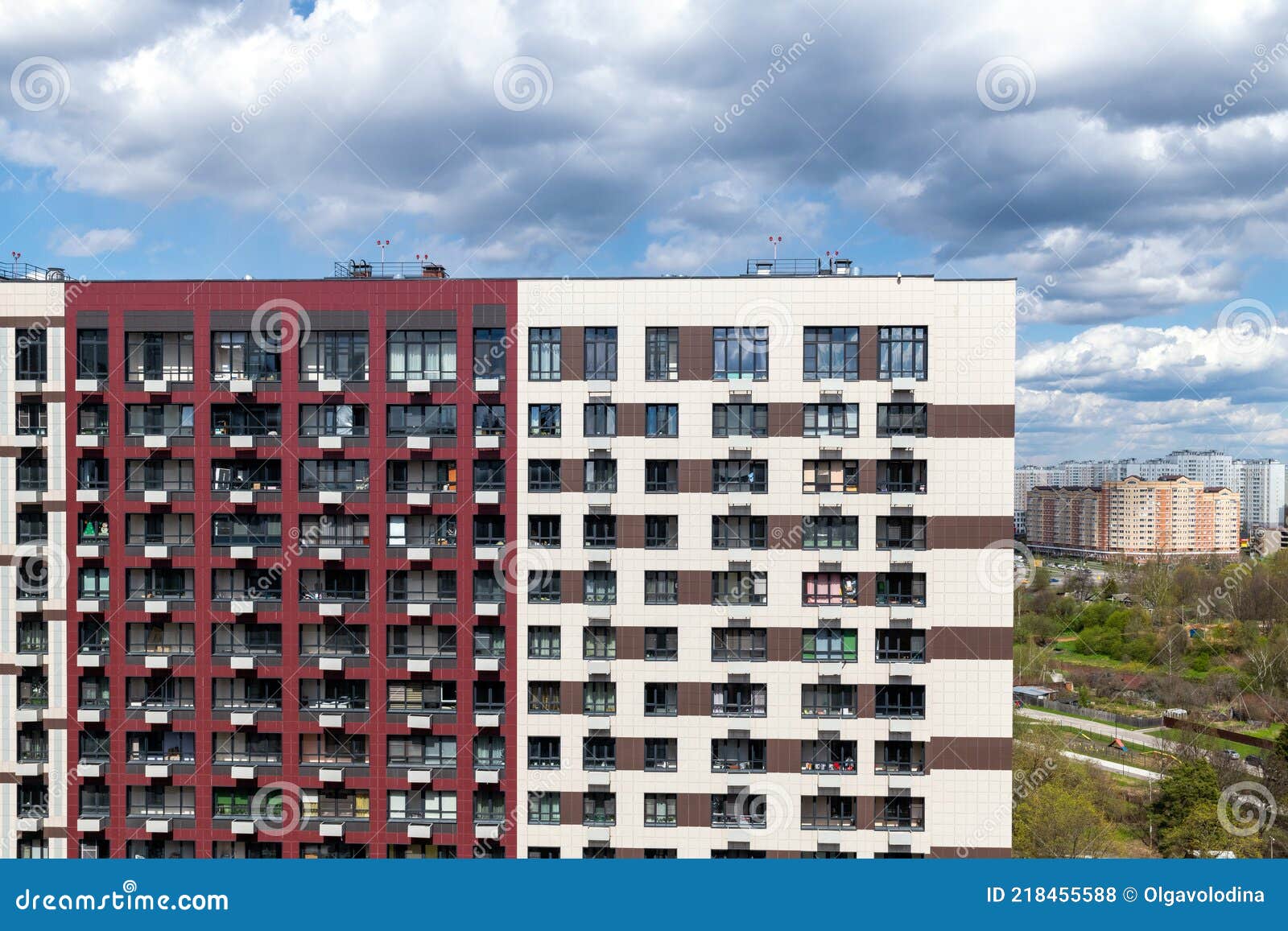 The Typical Modern Panel Residential Building, Russia Stock Photo ...