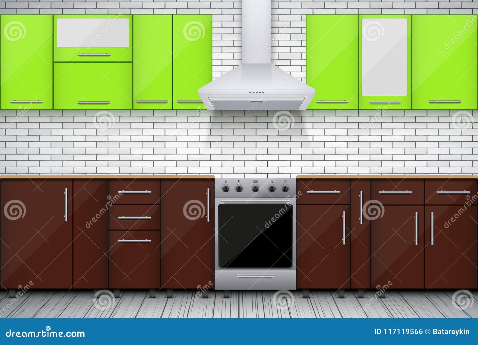 Sample Of Modular Kitchen Objects. Cartoon Vector | CartoonDealer.com ...