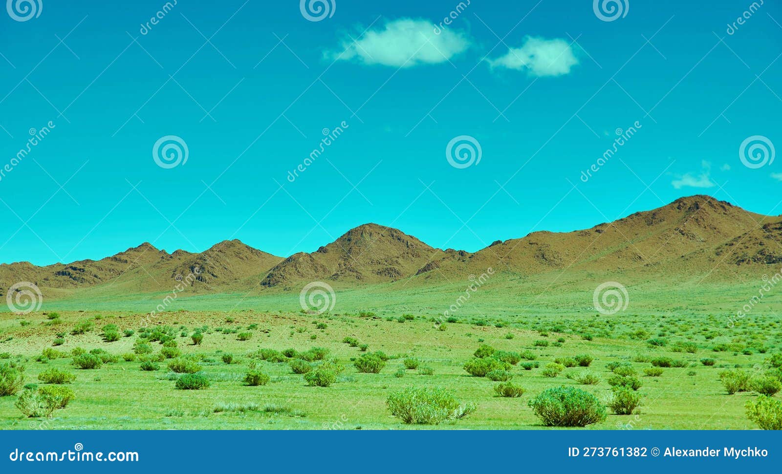 Typical Mongolian Landscape Stock Photo - Image of sand, mountain ...