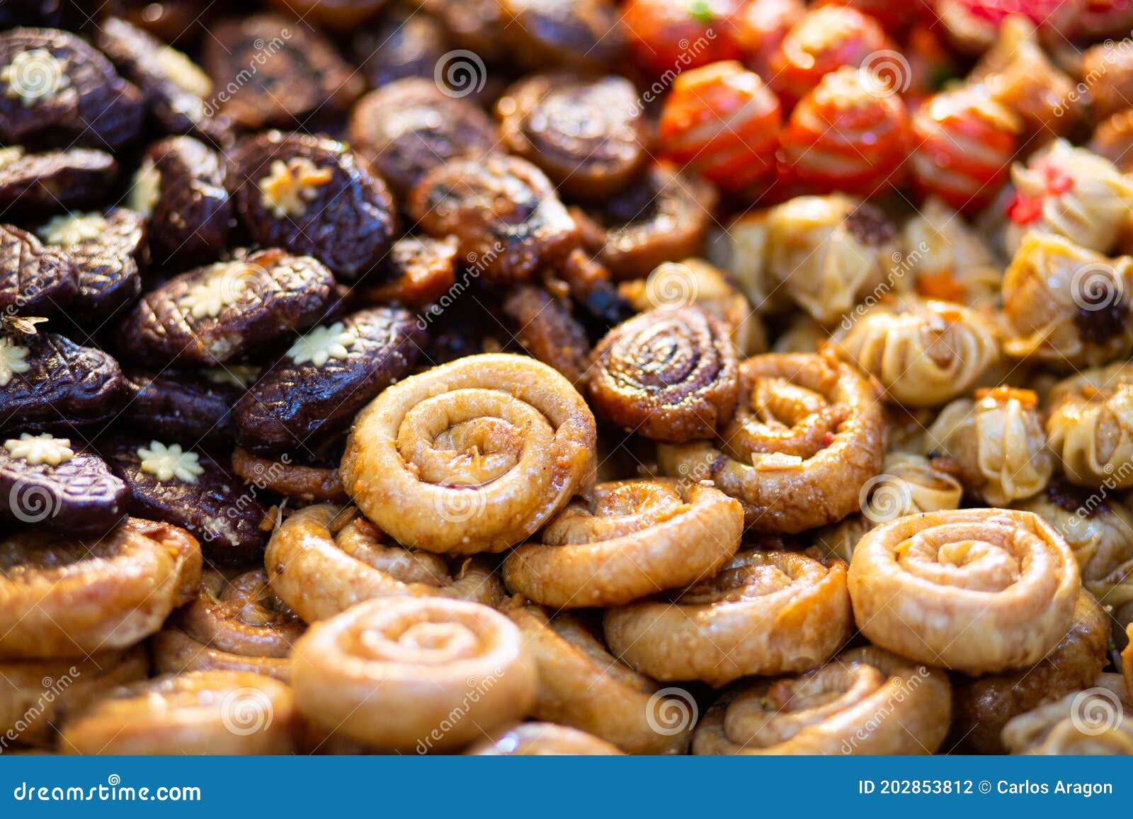 Typical Moroccan sweets stock photo. Image of square - 202853812