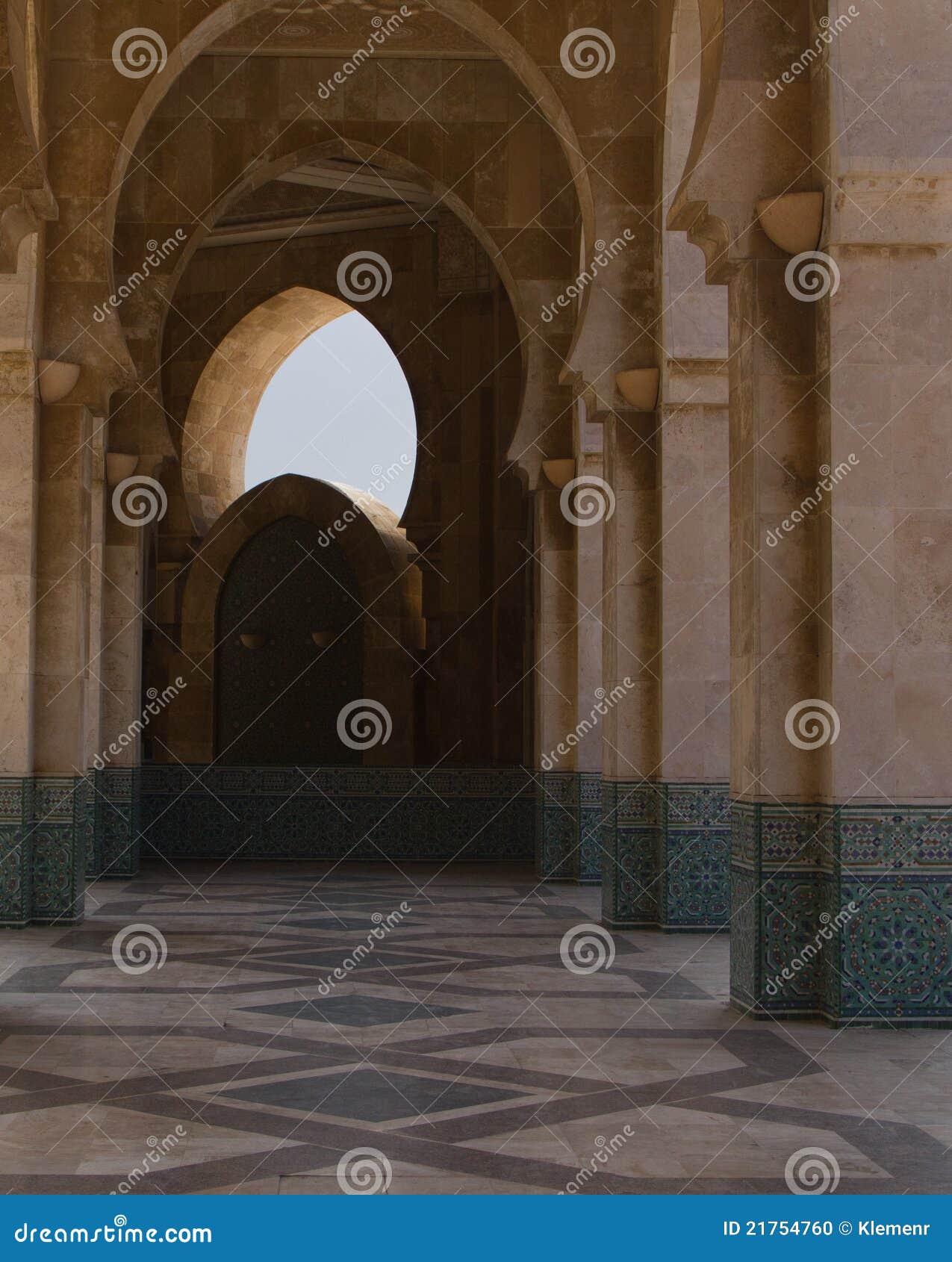 Typical Mosque Pillar Morroco Stock Photo - Image of forms, shapes ...