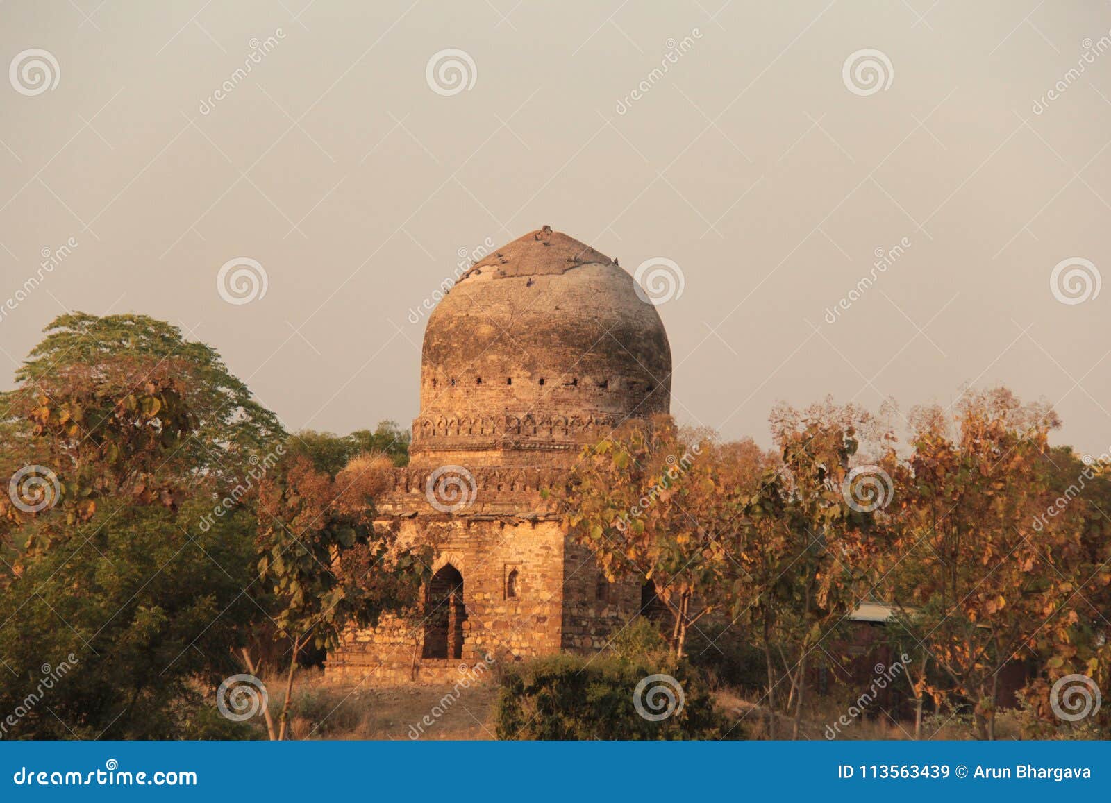 Islamic Memorial Brick Abandoned Tomb Ruin Dome Architecture Stock ...