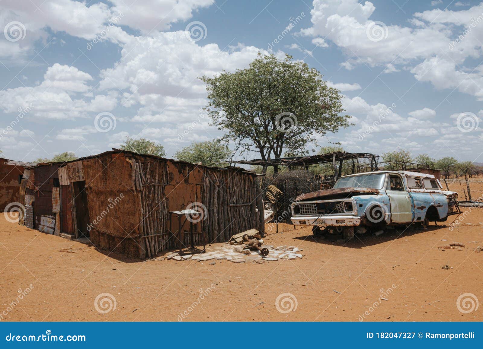 Typical Native Shack, Namibia, Africa Stock Image - Image of namibia ...